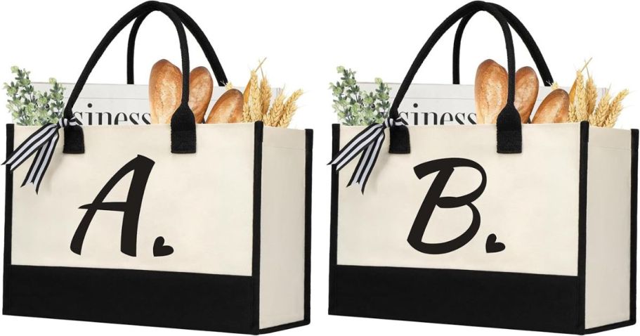 Initial Canvas Tote Bags Only $7.99 Shipped w/ Amazon Prime - Cute ...