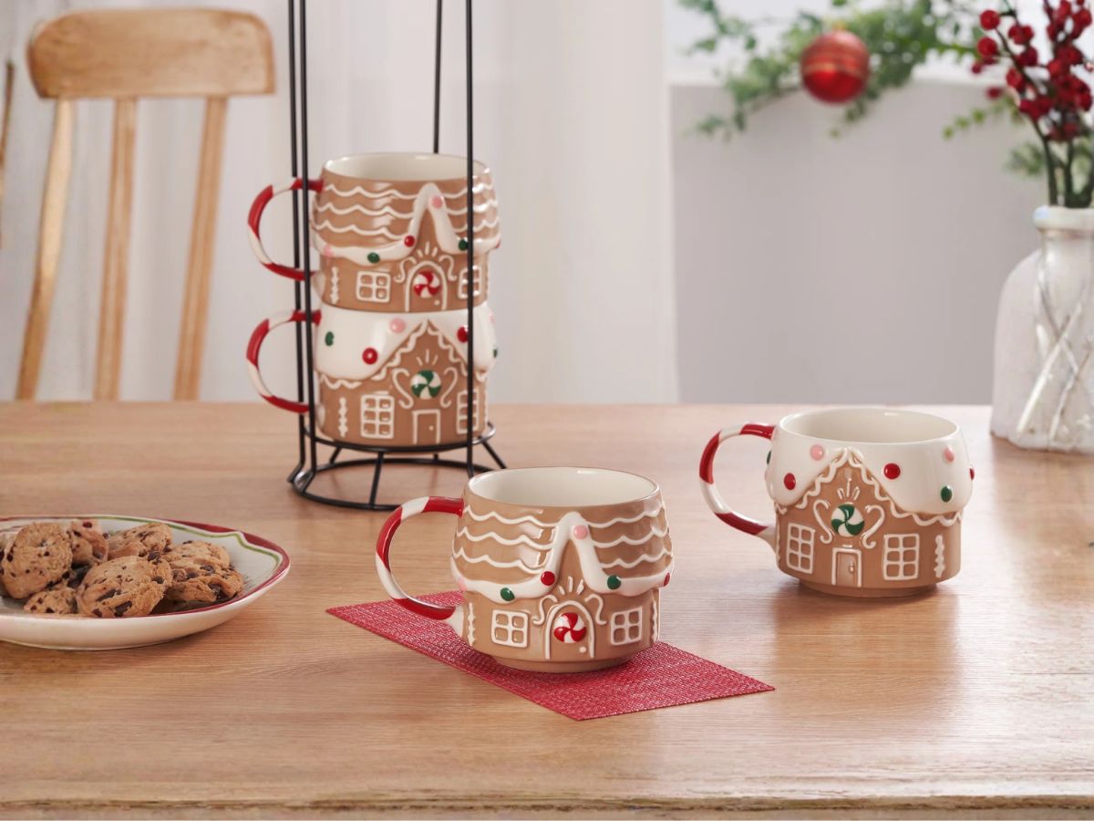 Christmas Stacking Mugs w/ Storage Rack Only $12.47 on Walmart.com ...