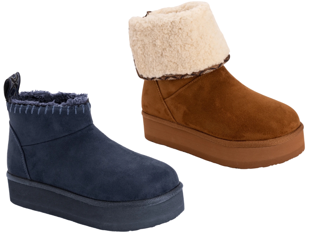 Up to 80% Off Walmart Boots | Muk Luks Platform Foldovers Just $12.99 ...