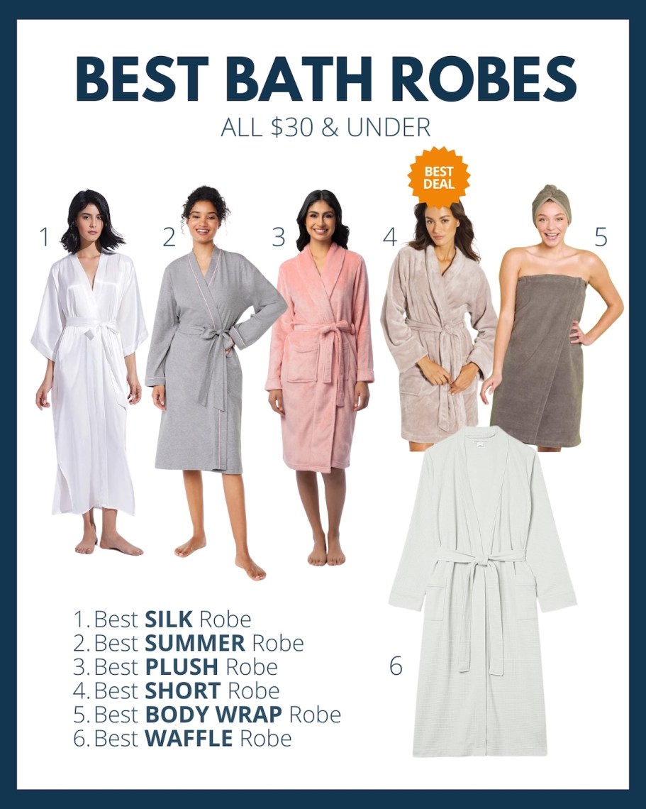 The Best Womens Bath Robes All $30 & Under! | Hip2Save