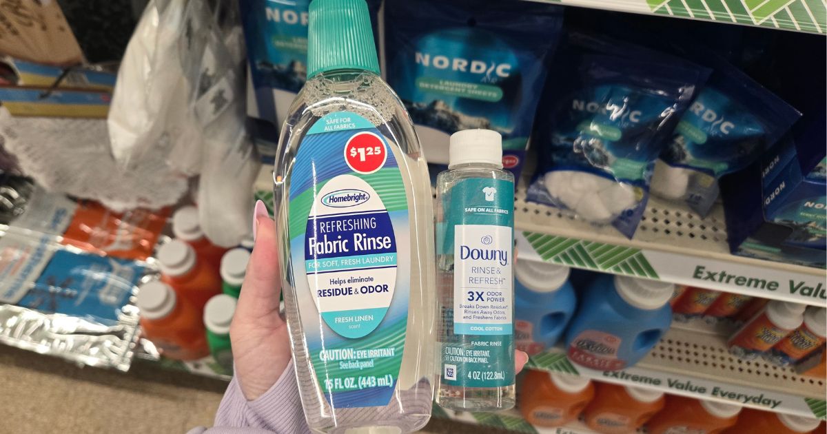 Does This Dollar Tree Fabric Rinse REALLY Compare to Downy? | Hip2Save