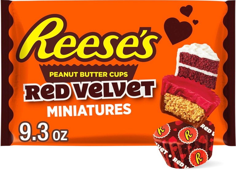 Reese's Red Velvet Miniature Peanut Butter Cups Only $2.97 Per Bag on ...