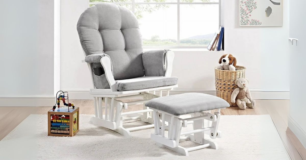 Glider Rocker & Ottoman Set Only $75 Shipped on Walmart.com (Reg. $145 ...
