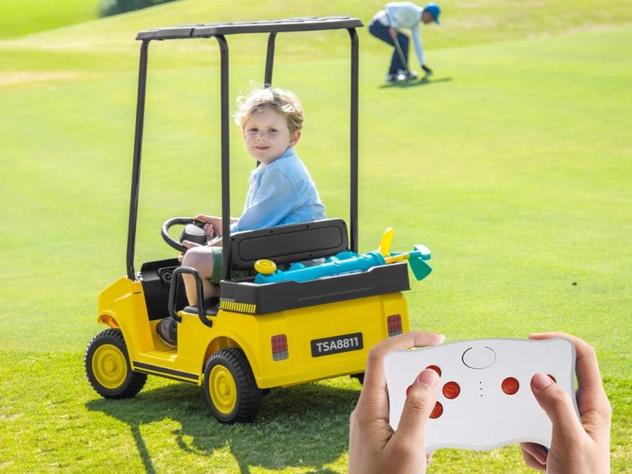 Kids Electric Ride-On Golf Cart JUST $99.99 Shipped on Walmart.com ...