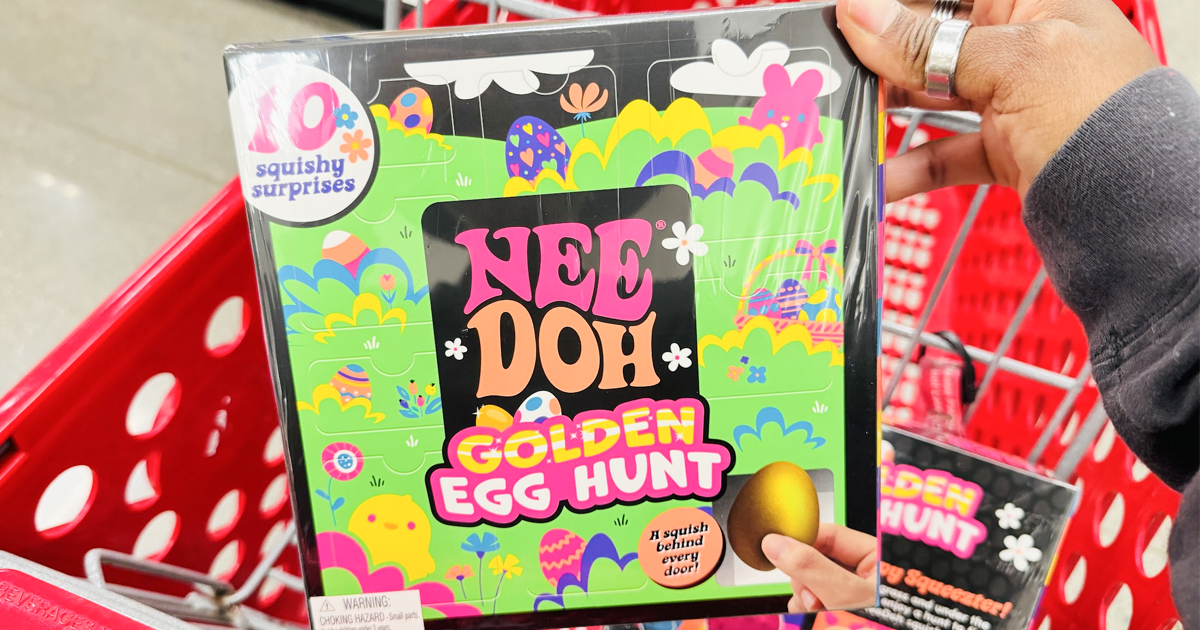 Nee Doh Golden Egg Hunt Just $9.99 on Target.com | 10 Squishy Surprises Inside! | Hip2Save