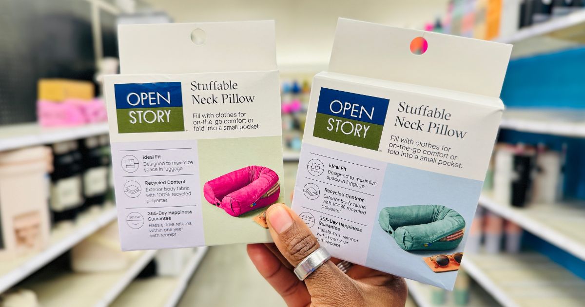 Packable Travel Pillows Only $9.99 at Target | It's a Packing Cube AND ...