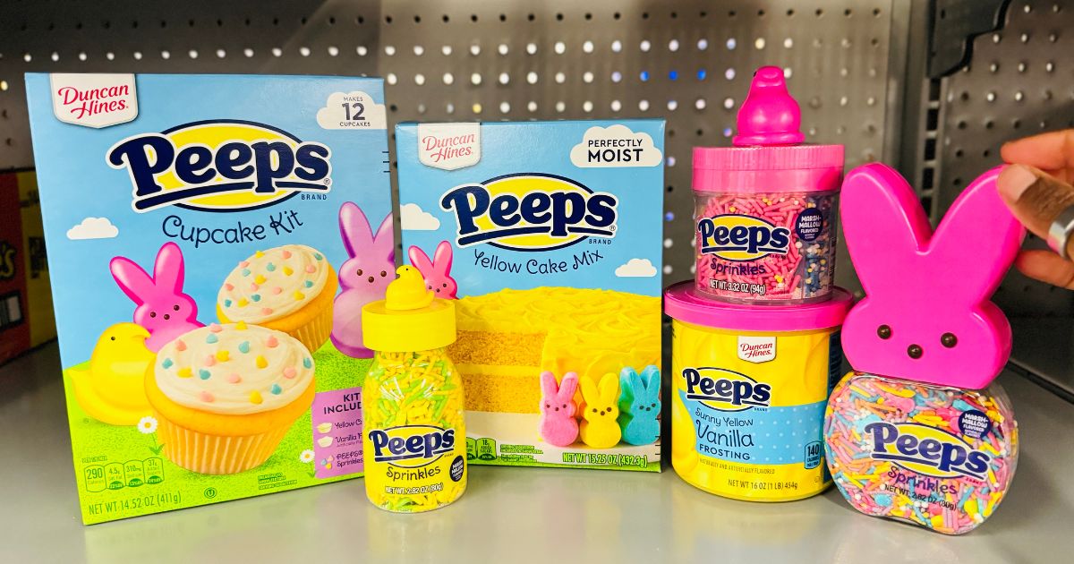 NEW Duncan Hines Peeps Cake Mixes, Frosting, & Sprinkles at Walmart ...