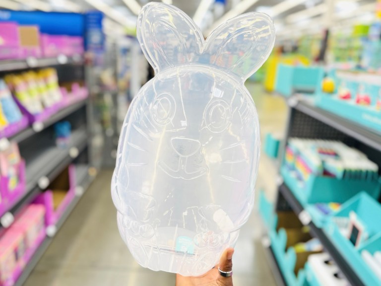 *NEW* Walmart Easter Decorations | Clear Jumbo Fillable Bunny Egg Just ...