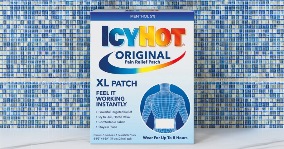 Icy Hot Pain Relief XL Patch 3-Pack Only $2.73 Shipped on Amazon (Reg ...