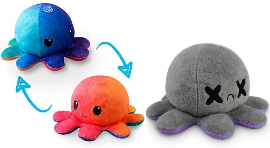 TeeTurtle Reversible Octopus Plush Only $3 Shipped for Prime Members ...