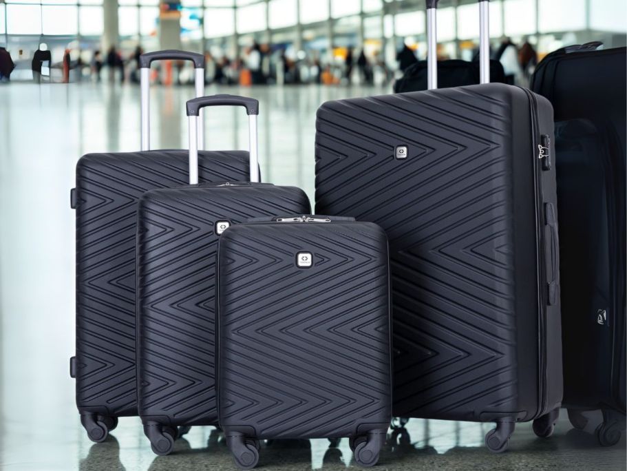 Travelhouse 4-Piece Hardshell Luggage Set Just $99.99 Shipped on ...