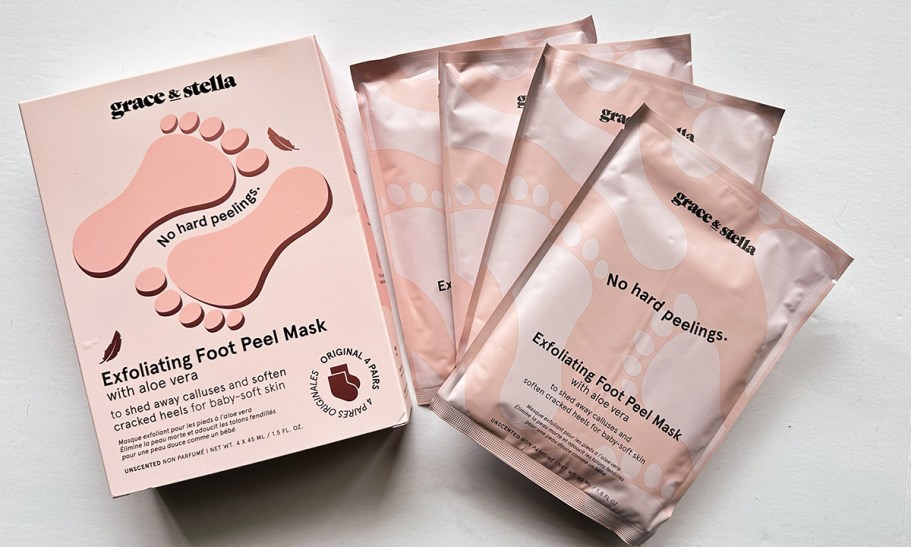 Grace & Stella Foot Peeling Masks 4-Pack Just $5.35 Shipped on Amazon ...
