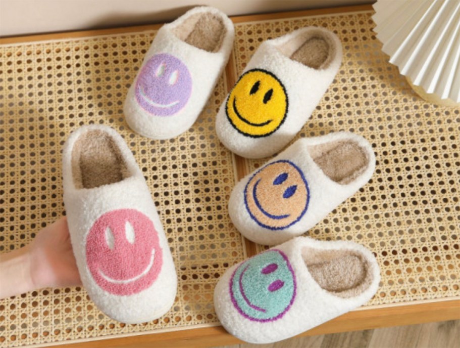 Trendy Amazon Smiley Face Slippers Only $5.99 – Women's AND Men's ...