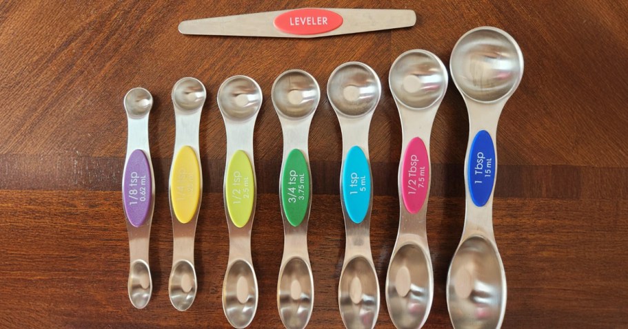 Magnetic Measuring Spoons 8-Piece Set Only $8.99 on Amazon (Reg. $20 ...