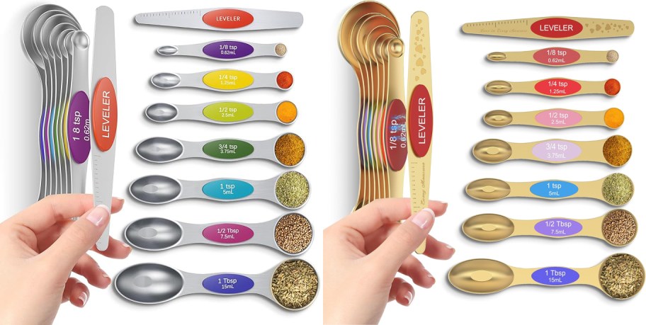 Magnetic Measuring Spoons 8-Piece Set Only $9.89 on Amazon (Reg. $20 ...
