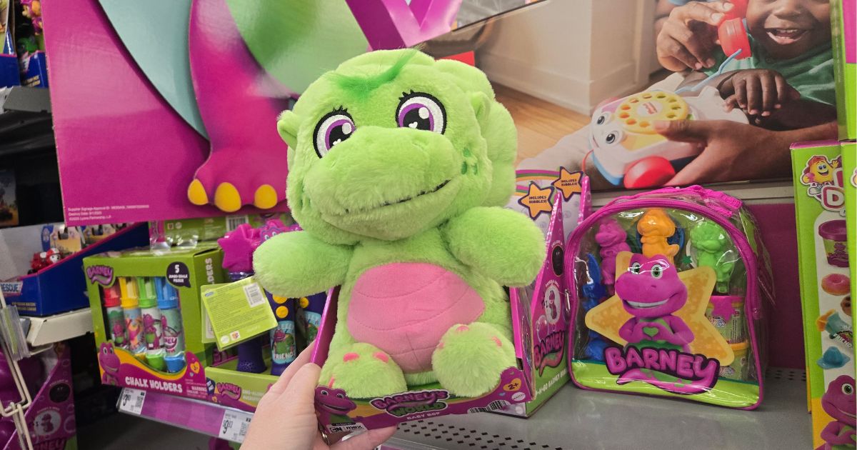 Barney Toys Available NOW at Walmart - HUGE Plush Just $24.97! | Hip2Save