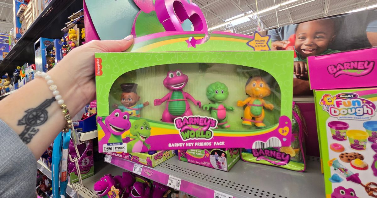 Barney Toys Available NOW at Walmart - HUGE Plush Just $24.97! | Hip2Save