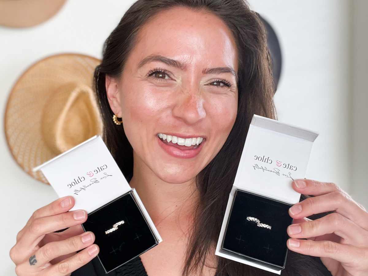 Cate & Chloe 18K Gold Plated Crystal Hoop Earrings ONLY $14.99 (Easy ...