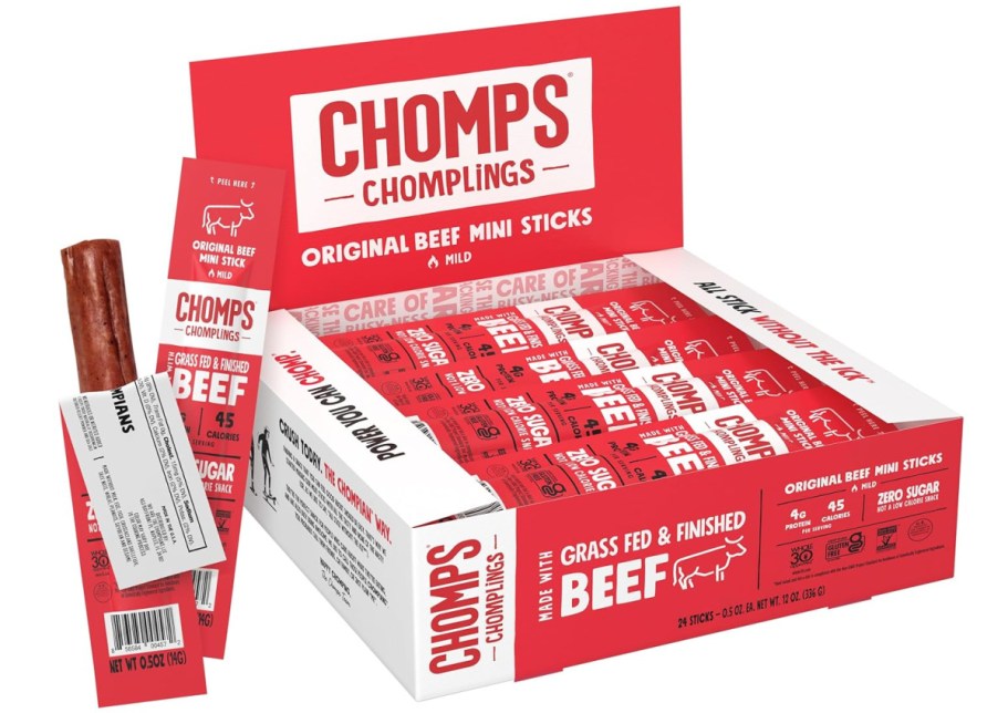 Chomps Beef Jerky Sticks 10-Count Just $13.99 Shipped | Easy High ...