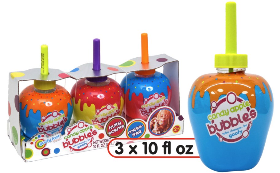 Goofy Foot Designs Candy Apple Bubbles 3-Pack Just $3.97 on Walmart.com + More | Hip2Save