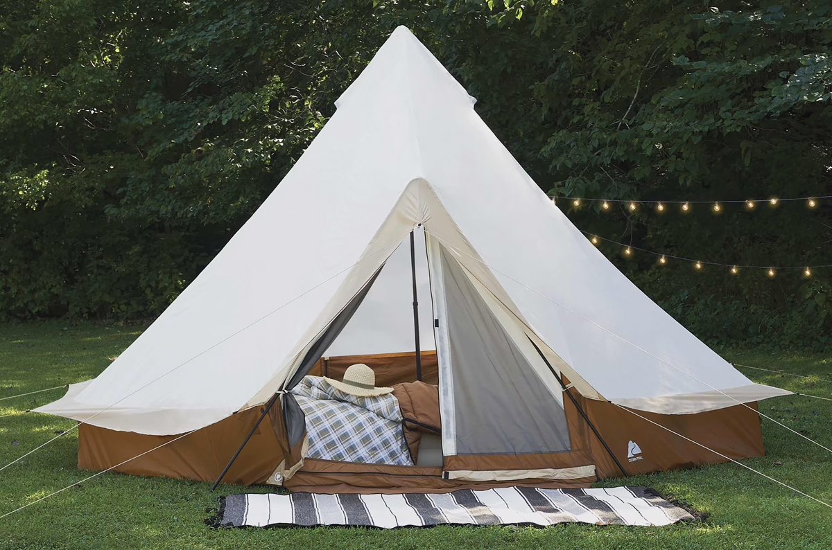Turn Camping into Glamping w/ This Ozark Trail Yurt Tent (Includes ...