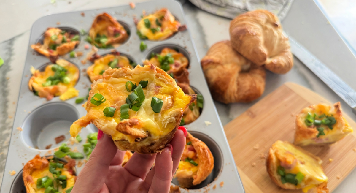 Bake Easy Croissant Egg Muffin Cups for Breakfast!