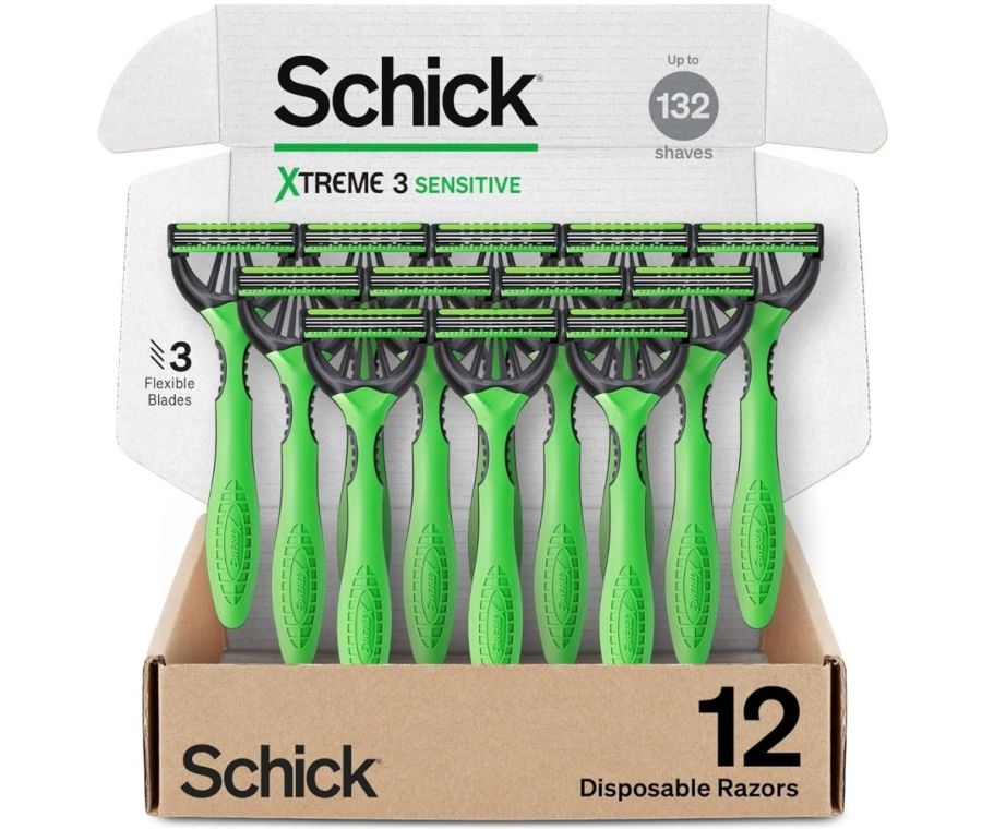Schick Extreme 3 Disposable Razors 12-Pack Only $7.49 Shipped on Amazon ...