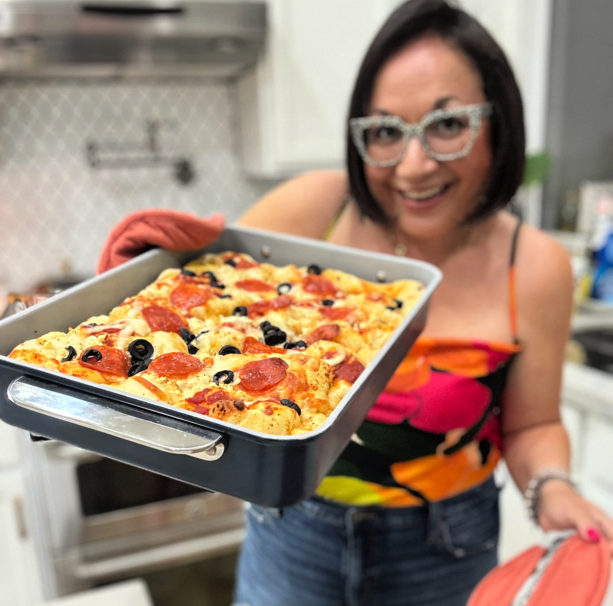 Turn Frozen Dinner Rolls into Easy Focaccia Pizza!