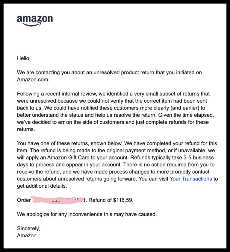 Check Your Email: Amazon Is Issuing Surprise Refunds on Old Returns (I ...