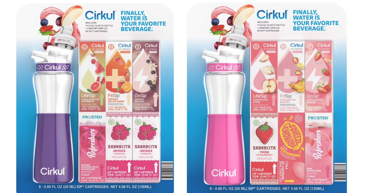 Cirkul Water Bottle w/ Sleeve & SIX Cartridges Only $17.97 on Walmart ...