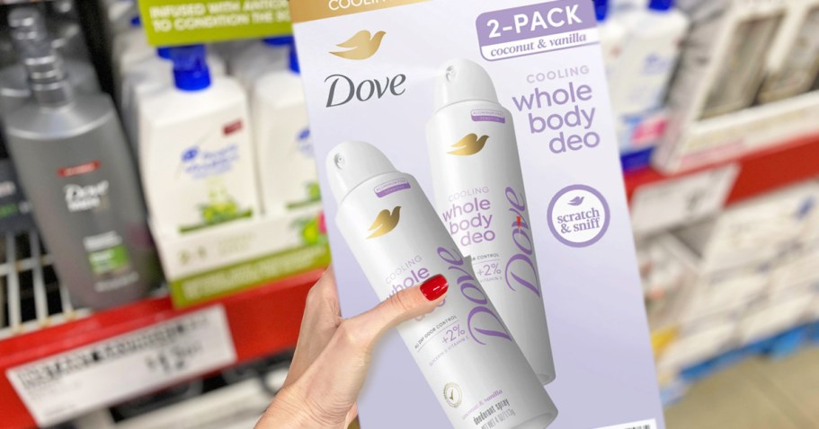 FREE Dove Whole Body Deodorant Spray 2-Pack After Cash Back at Sam's ...
