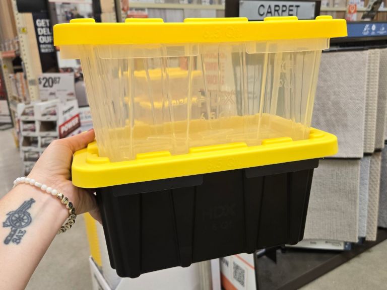 Home Depot 27-Gallon Storage Totes Only $6.97 | Hip2Save