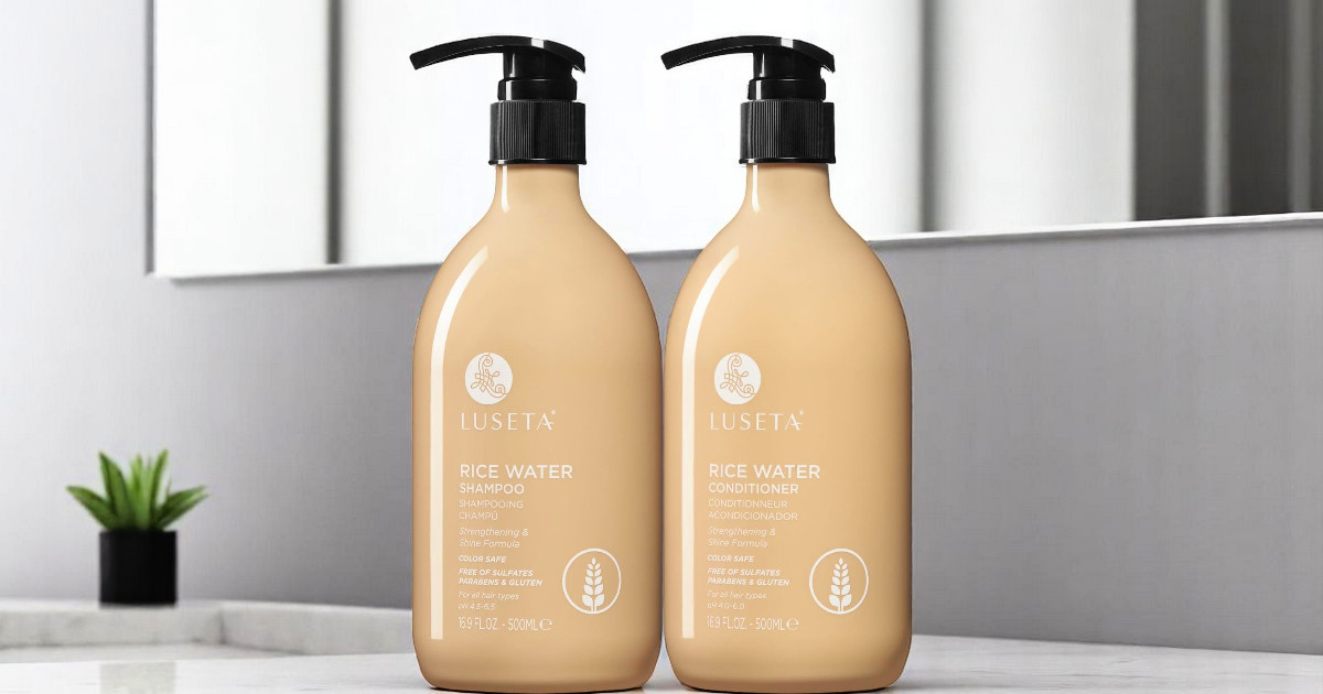 Luseta Rice Water Shampoo + Conditioner Set Only $17.99 Shipped on ...