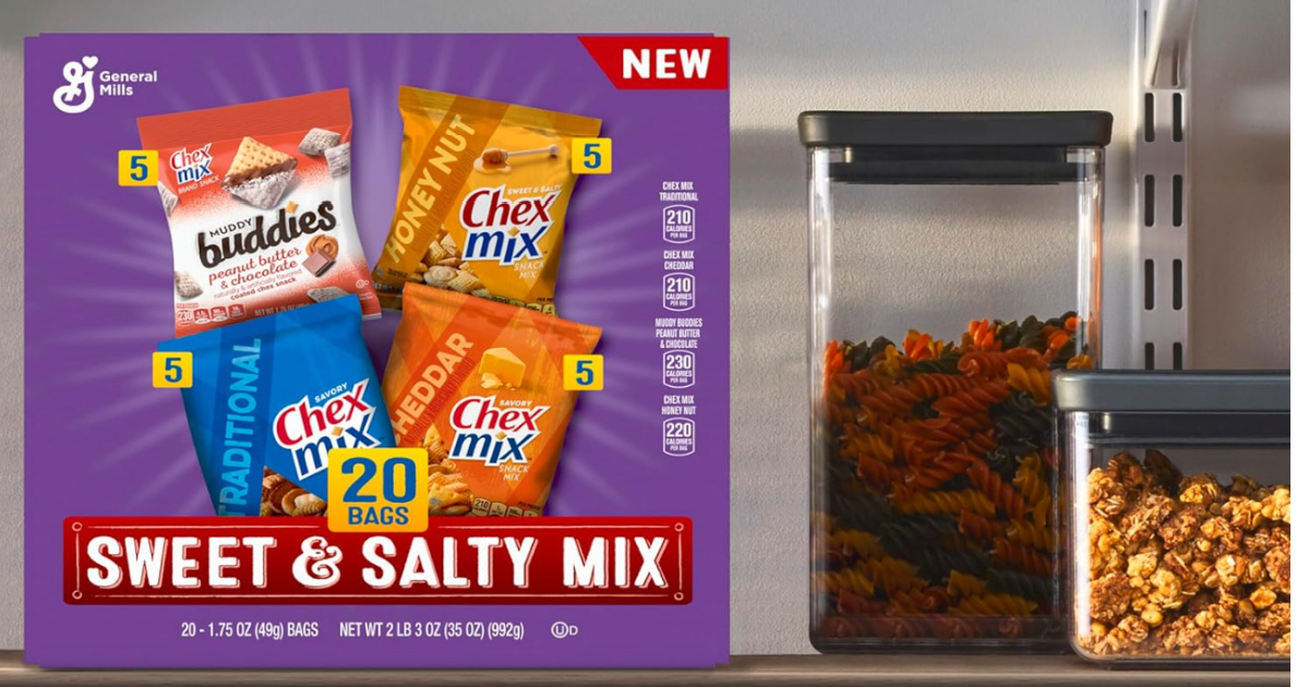Chex Mix Sweet & Salty 20-Count Variety Pack Just $8 Shipped on Amazon ...