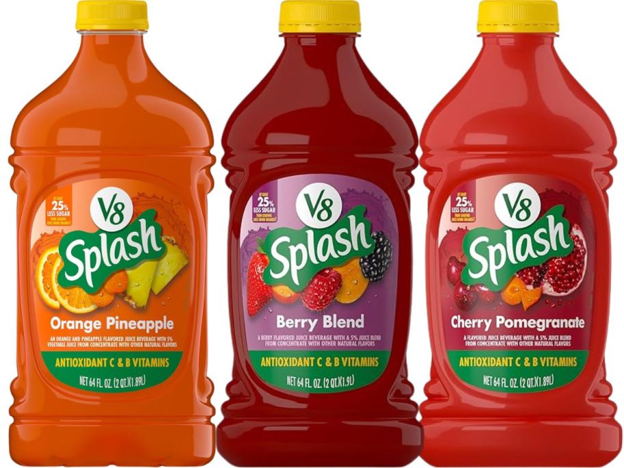 V8 Splash 64oz Juice Bottles Only $1.50 Shipped on Amazon – Variety of ...