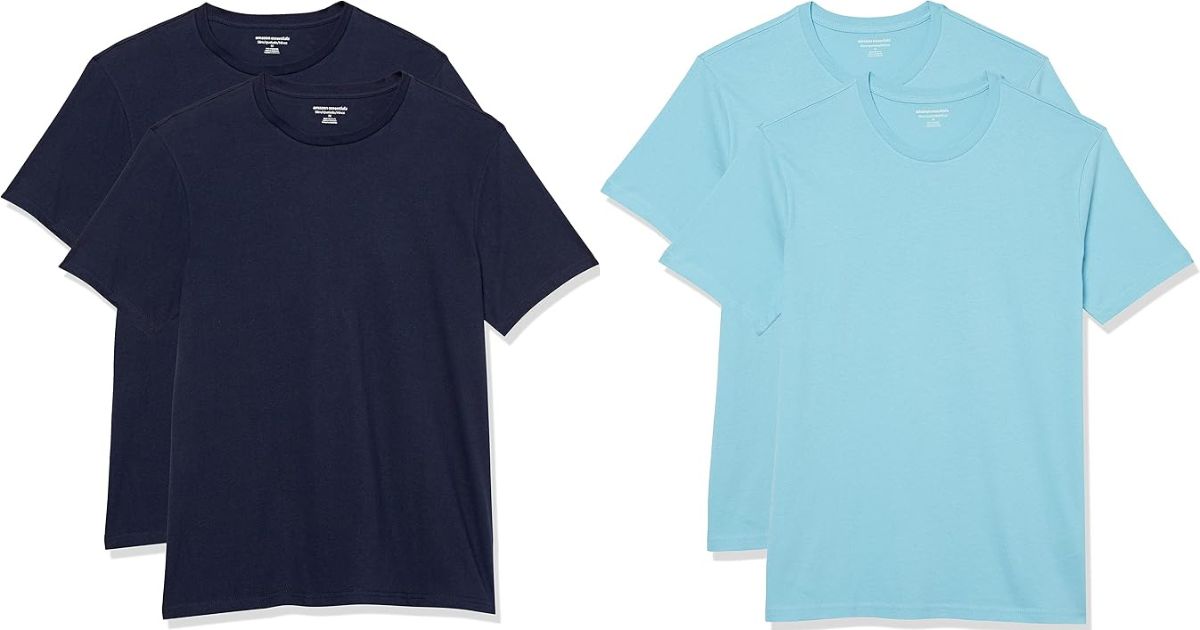 Amazon Essentials Men's Short-Sleeve T-Shirt 2-Packs from $5 | Hip2Save