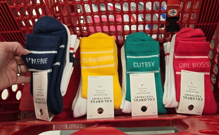 Trendy Women's Crew Socks 2-Pack Only $6 on Target.com | Hip2Save