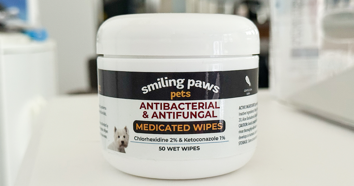 Over 50% Off Antibacterial & Antifungal Wipes for Dogs & Cats on Amazon ...