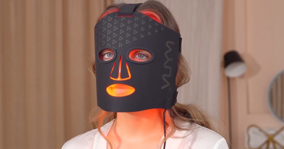 Red Light Therapy Mask Just $39.99 Shipped on Amazon (Reg. $93 ...