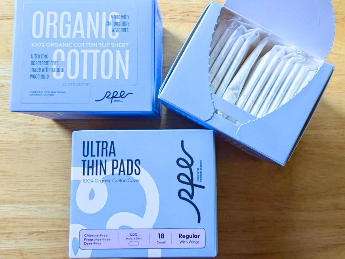 100% Organic Cotton Feminine Pads 54-Count Just $11.69 Shipped on ...