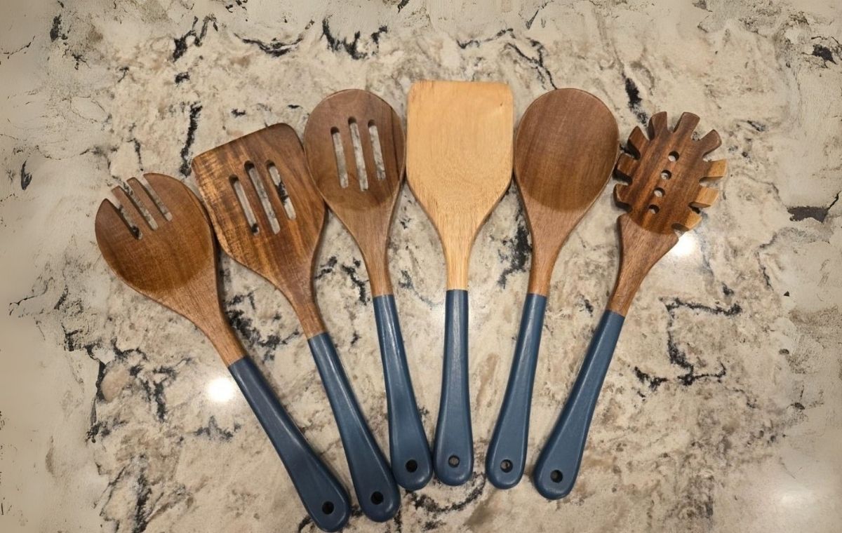 Acacia Wood Cooking Utensils 6-Piece Set Just $14.79 Shipped on Amazon ...