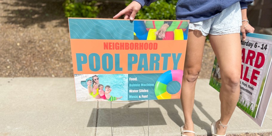 Customize Your Next Party: $12 Yard Signs + FREE Walgreens Pickup ...