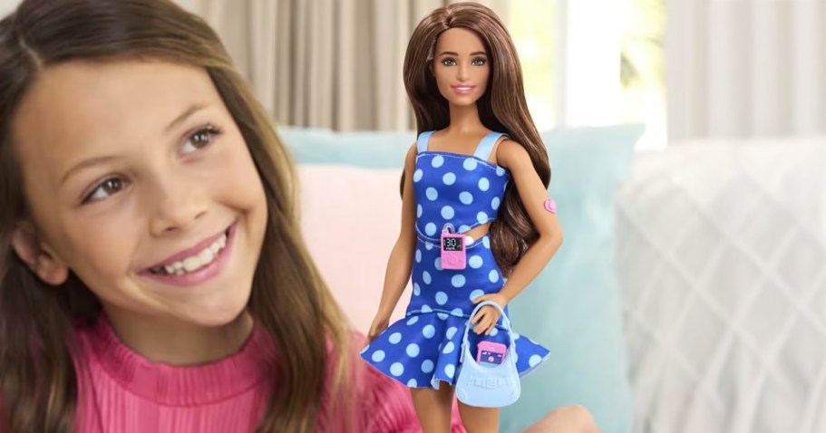 Barbie w/ Type 1 Diabetes Only $9.44 After Walmart Cash (Insulin Pump ...