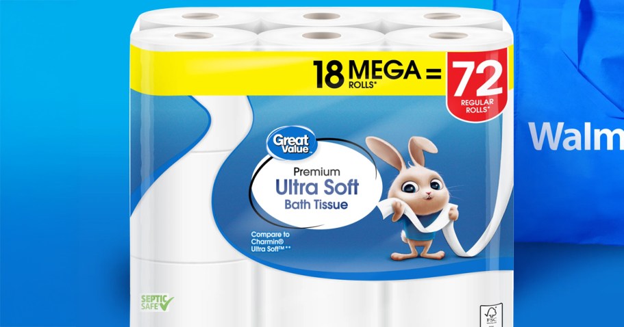 HURRY! Great Value Mega Toilet Paper 18-Pack Only $5.95 on Walmart.com ...