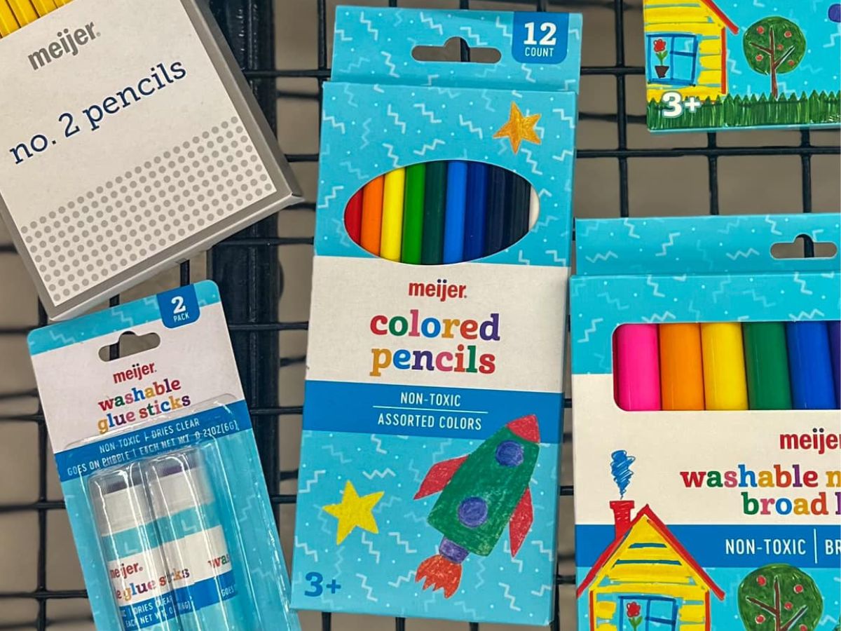 Meijer School Supplies Start at Just 25¢ | Crayons, Folders, Glue ...