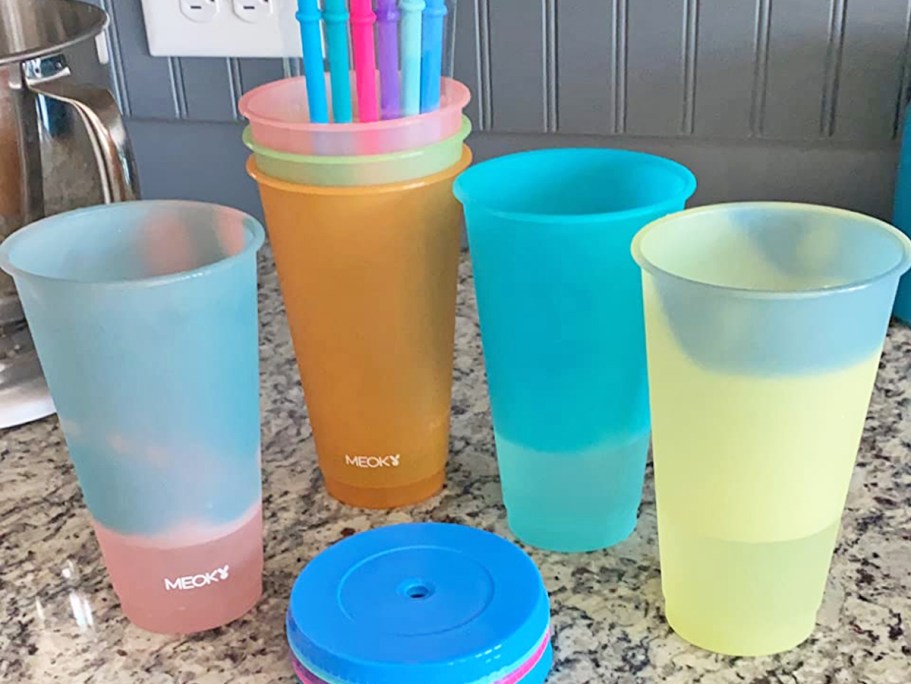 Color Changing Cups with Lids & Straws 6-Pack Just $8.99 on Amazon (Reg ...