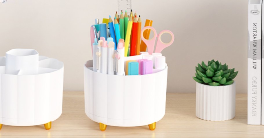 Rotating Desk Organizer Caddy Only $5.59 on Amazon (Reg. $10) | Hip2Save