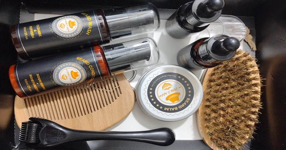 Luxury Beard Grooming Kit Only $6.99 Shipped w/ Amazon Prime - Includes ...