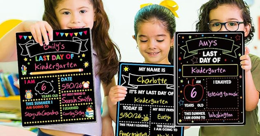 Double-Sided School Chalkboard Signs from $3.99 on Amazon | Hip2Save