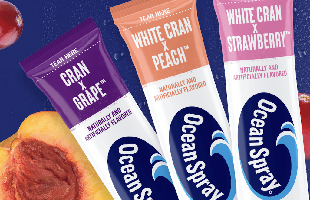 FREE Ocean Spray On-The-Go Powdered Drink Mix 10-Pack After Cash Back ...